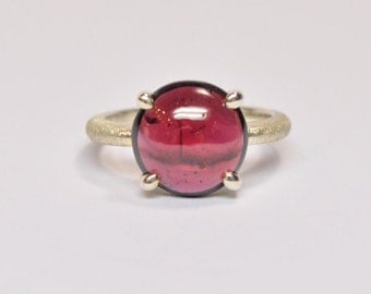 Red gemstone ring | Etsy