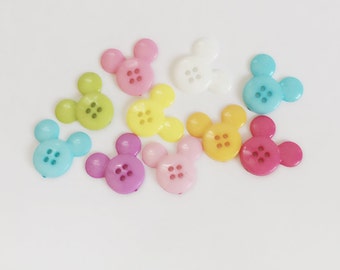 Mickey mouse buttons | Etsy