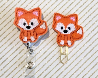 Felt fox pin | Etsy