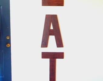 Red eat sign | Etsy