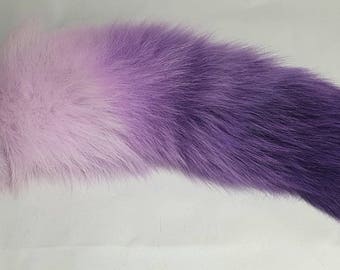 Purple fox tail | Etsy