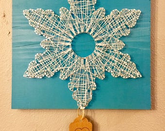 Snowflake string art | Etsy