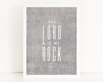 The lord is my rock | Etsy