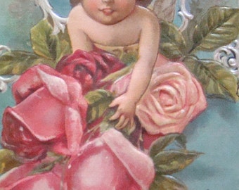 Cherubs and roses | Etsy