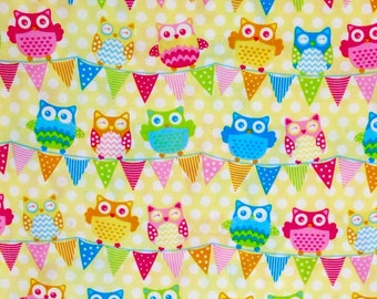 Owl fabric | Etsy