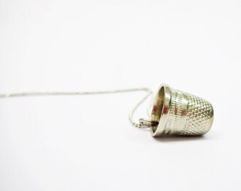 Thimble necklace | Etsy