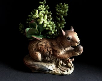 Squirrel planter | Etsy