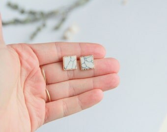 Marble earrings | Etsy