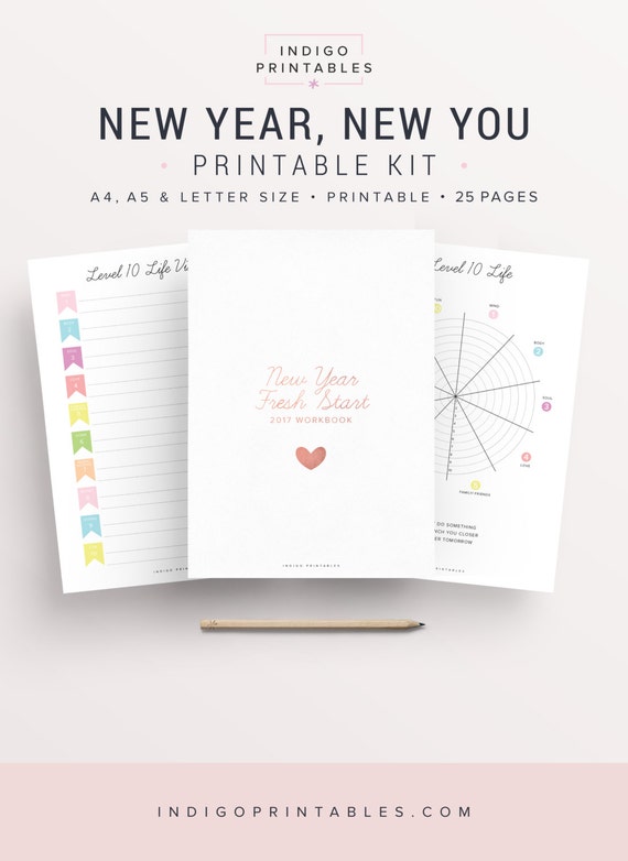 New Year Planner Resolutions Planner Level 10 Life Inserts New Year Planner Resolutions Planner Level 10 Life Inserts