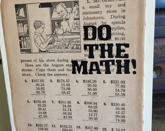 Math birthday card | Etsy