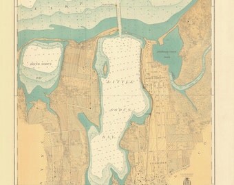 Sodus bay map | Etsy