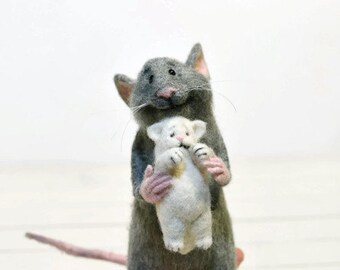 Felted rat | Etsy