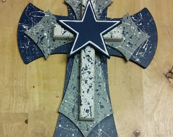 Dallas cowboys cross | Etsy