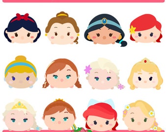 Princess tsum tsum | Etsy