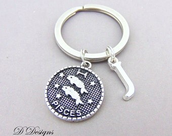 Pisces keychain | Etsy