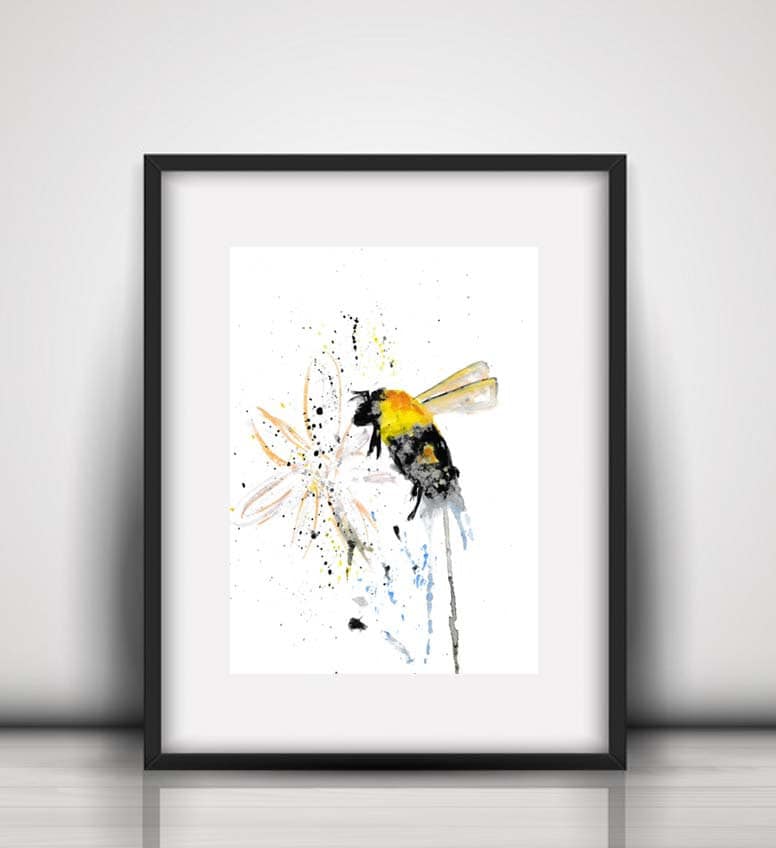 SALE Bee PRINT Bee nursery decor nursery print nursery art