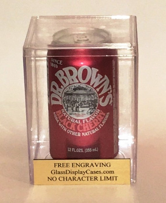 Beer or Soda Can Personalized Plastic Acrylic Display Case