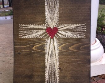 Cross string art | Etsy