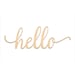 Hello Script Word Wood Sign Wooden words Sign Art Rustic
