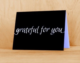 Thankful card | Etsy