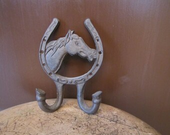 Horseshoe coat rack | Etsy