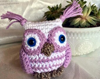 Micro Mini Brown Owl Tiny Handmade Crochet Amigurumi