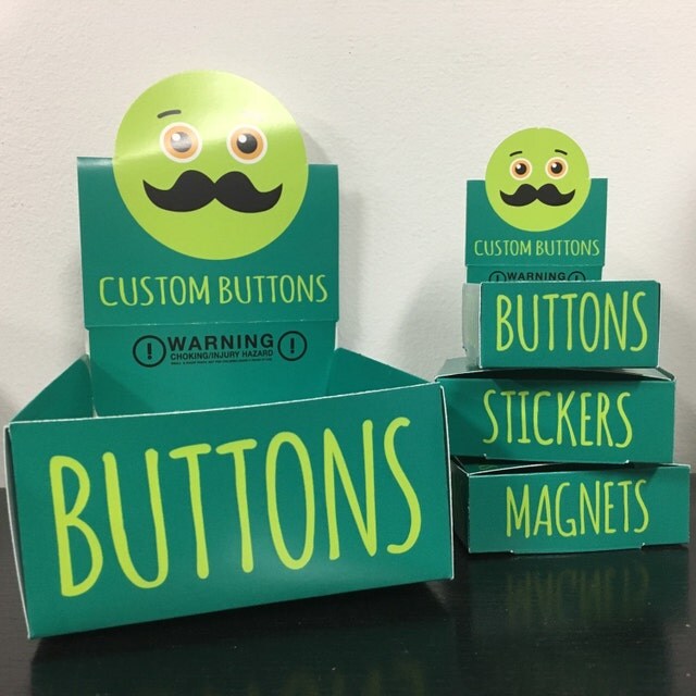 Custom Buttons & Stickers Eco-Friendly Water by JustStickerButtons