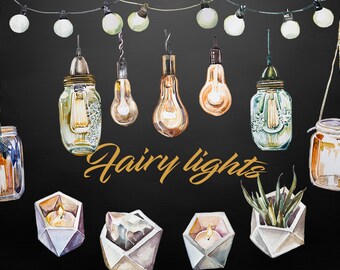 Light bulb garland | Etsy
