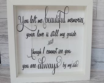 Memorial shadow box | Etsy