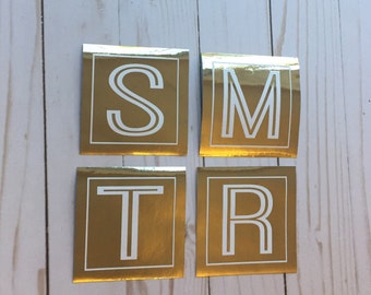 Mirrored letters | Etsy