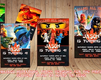 Ninjago invite | Etsy