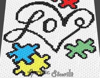 Graphgan Pattern Corner to Corner C2C Crochet Basket