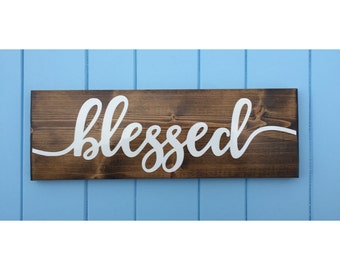Blessed sign | Etsy