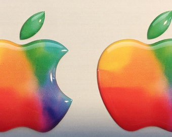 Apple logo sticker | Etsy