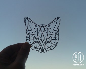 Cat papercut | Etsy