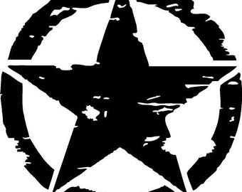 Army star decal | Etsy