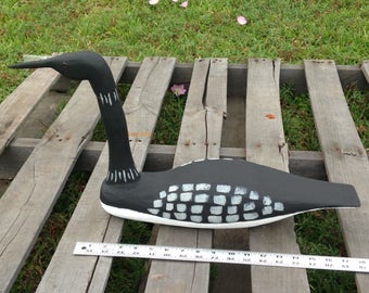 Wooden loon | Etsy