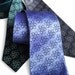 Atomic print necktie. Atoms tie. Molecule atom print science
