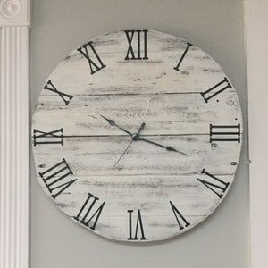 Do It Yourself Farmhouse Clock Roman Numerals 4 in tall DECAL
