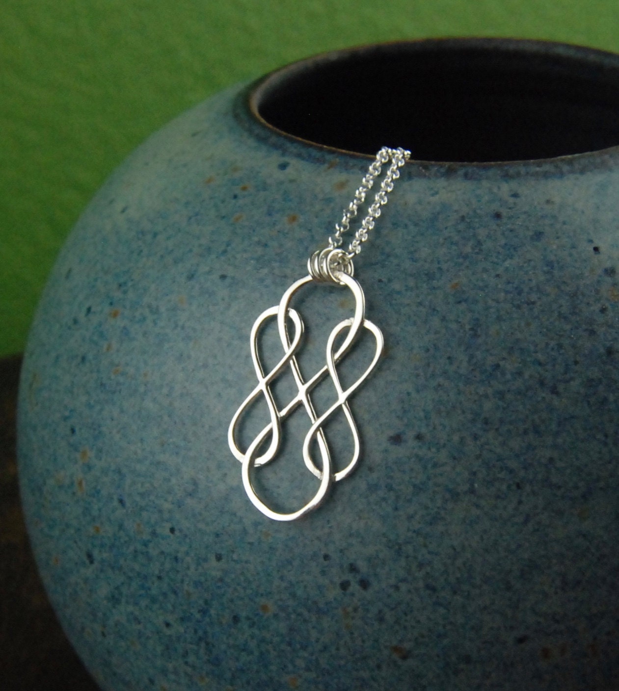 Triple infinity necklace in sterling silver sterling silver