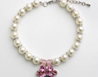 Pearl dog collar | Etsy