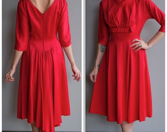 Ruby red dresses | Etsy