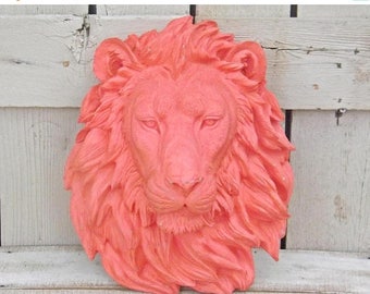 Fake lion head | Etsy