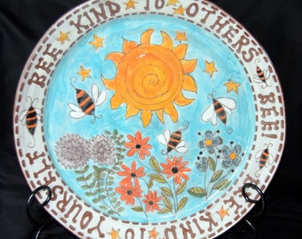 10 Ceramic Personalized Family Celebration Plate with