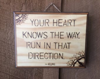 Run with your heart | Etsy