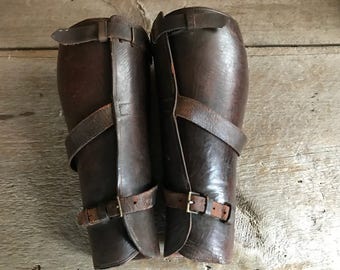 Leather spats | Etsy