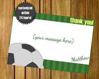 Soccer thank you | Etsy