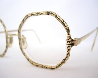 Hexagon eyeglasses | Etsy