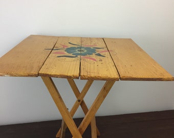 Wood folding table | Etsy