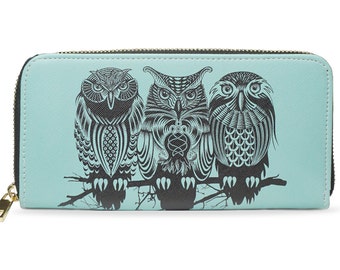 Zip around wallet | Etsy